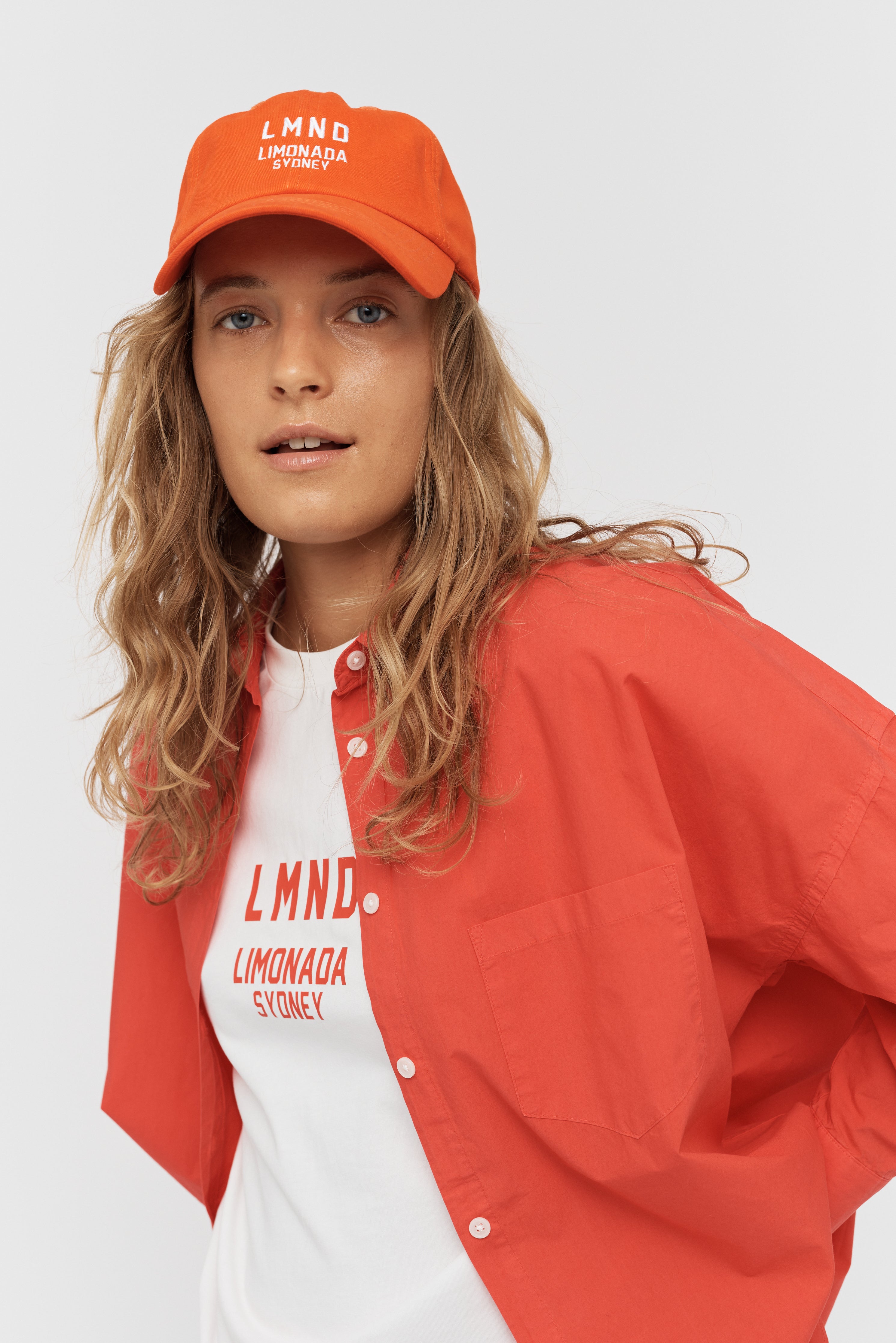 White Solar Baseball Cap - LMND Logo Cap | LMND